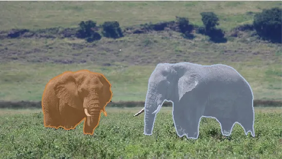 Vision Agent Using SAM-Description-Based Object Segmentation